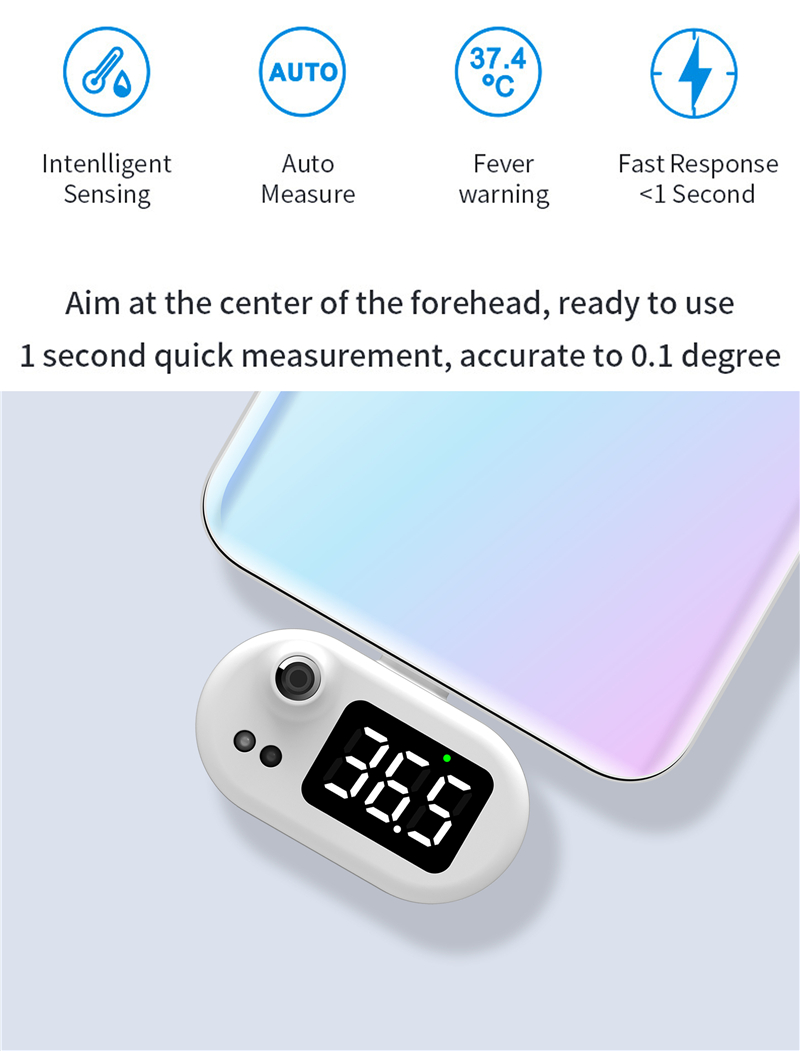 USB Thermometer Mini Cell Phone Thermometer Infrared Thermometer with ...