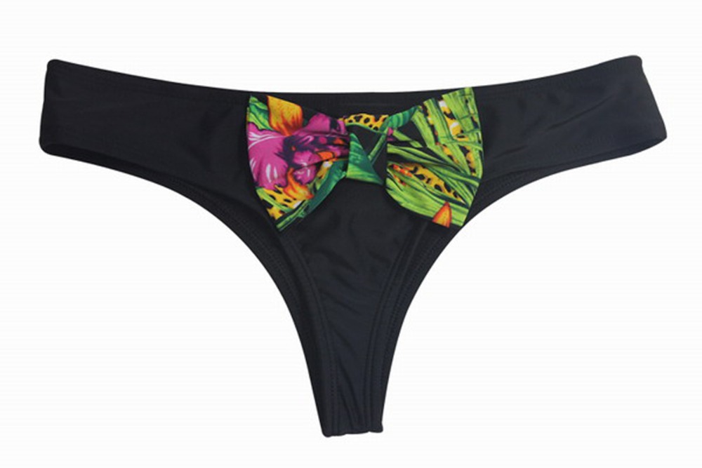 New Sexy Beach Shorts Bow Thong Separates Swimsuit 2015 Women Swimwear