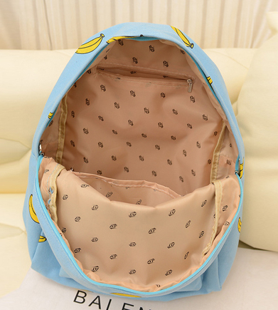 Купить 2015 моды холст печать рюкзак банан женщин рюкзак милые девушки ...