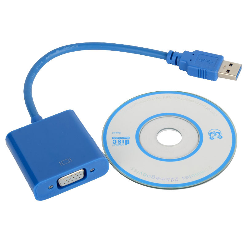 Купить Новый высокое качество usb 3.0 кабель vga видео графическая ...