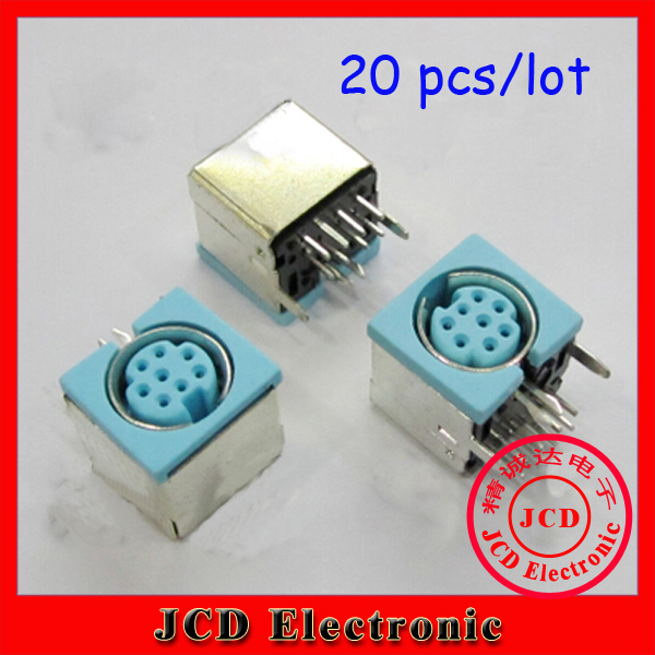 Купить 20шт синий 8pin ps2 ps2 клавиатуры/мыши/штекерный соединитель ...