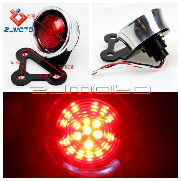 Motorcycle LED Tail Light Old School Vintage Motorcycle LED Brake Light ... Motorcycle LED Tail Light Old School Vintage Motorcycle LED Brake Light ...