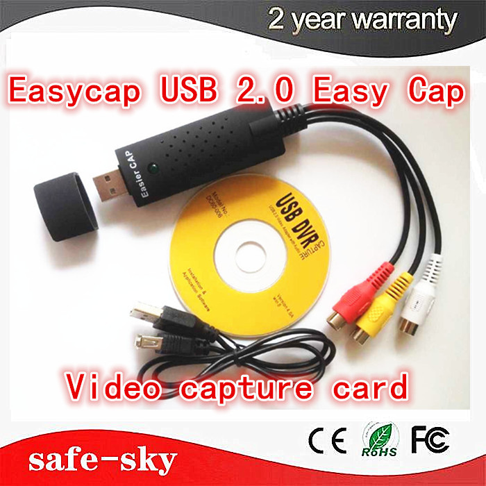 Купить EasyCAP usb 2.0 просто крышка tv dvd vhs dvr захвата видео адаптер usb видео захвата ...
