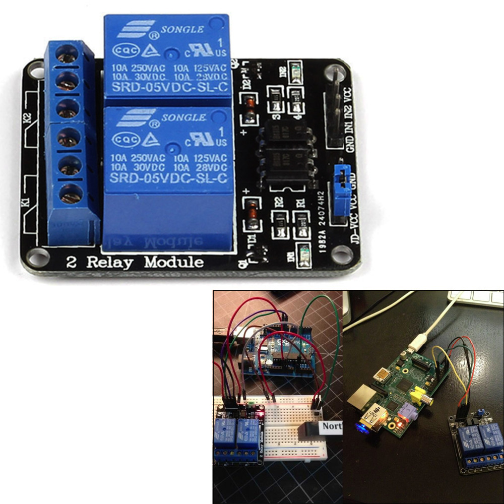 Купить новейшие обновления 5v 2 2 канальный реле модуль щита для