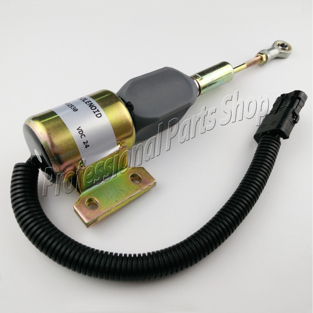 3932530 24V Diesel Engine Shut Off Solenoid SA 4756 24 for Cummins 4BT, 6BT5.9 Excavator ...