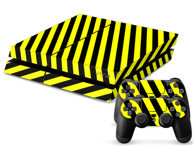 Купить желтая полоса для ps4 кожи Стикер 1 консоли стикер 2 контроллера ...