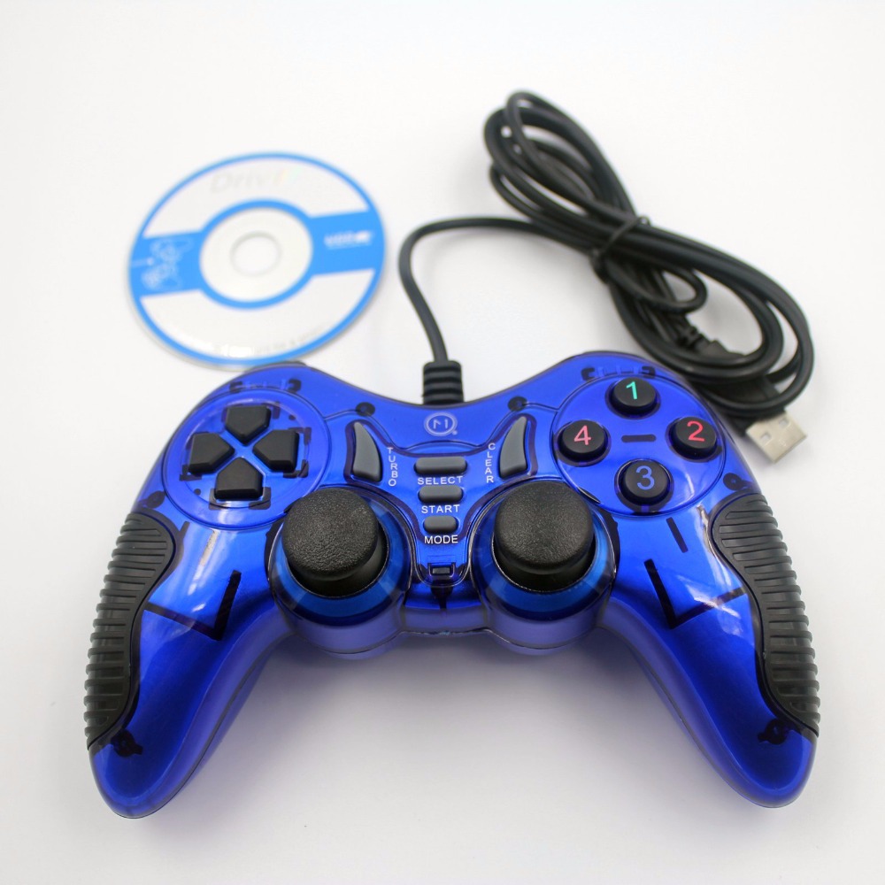 Купить 2015 новый turbo usb gamepad двойной вибрации двигателей ...