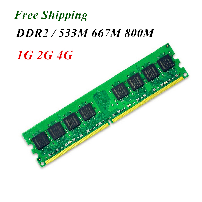 Brand New Pc Memory Ram For Ddr2 800 667 533 Mhz 1gb 2gb 4gb Ddr2