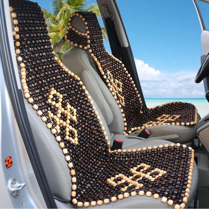 Single Car Seat Summer Hand Knitted Wood Bead Seat Beads Massage Cool