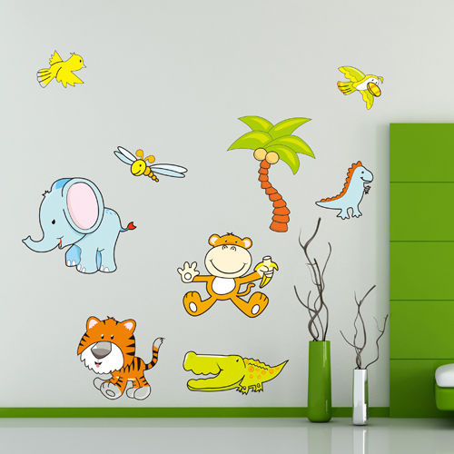 Adhesivos animales de la selva - Imagui