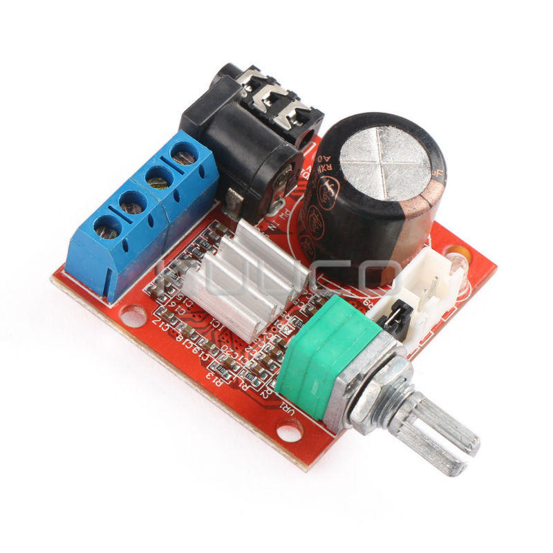 Купить DC 12v класса d стерео усилитель 10w + 10w-двухканальный ...