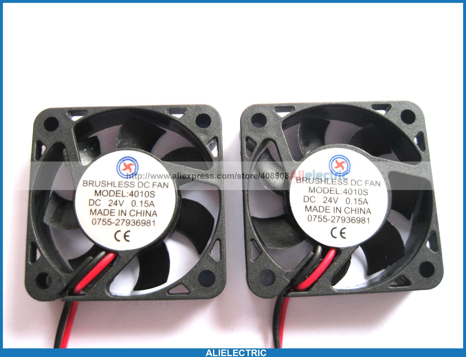 Купить Бесщеточные dc 2 шт охлаждения Вентилятор 4010s 24v 7 лезвие ...