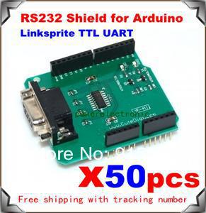 Купить 50pcx linksprite uart ttl порт rs232-rs232 щит модуль для rduino в интернет-магазине с ...