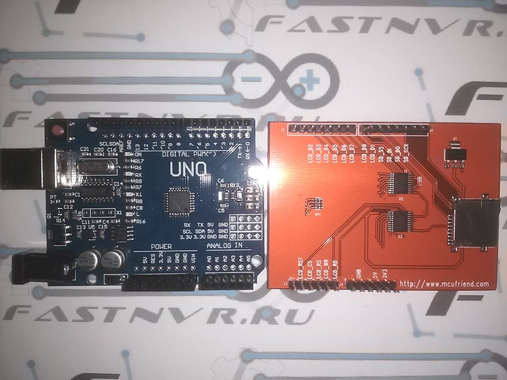 Купить УНО Mega328p R3 для Arduino 24 дюймовый Tft сенсорный ЖК